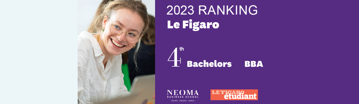 2023 Le Figaro Bachelors and BBAs ranking: NEOMA 4th - NEOMA